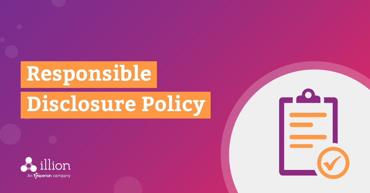 Responsible Disclosure Policy - illion